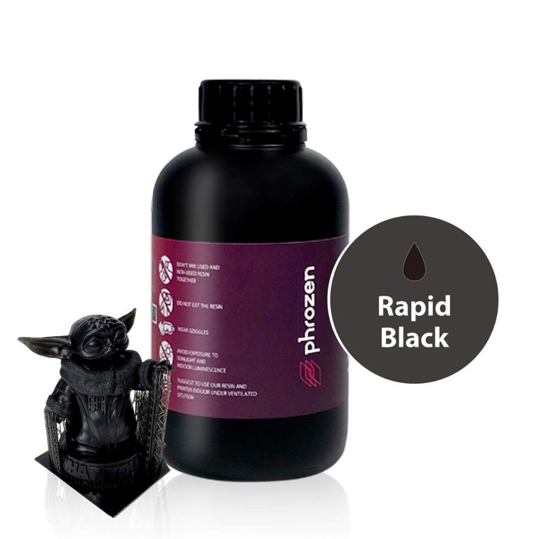 Phrozen Rapid Water Washable Resin Black 1Kg • 3D Printer Store